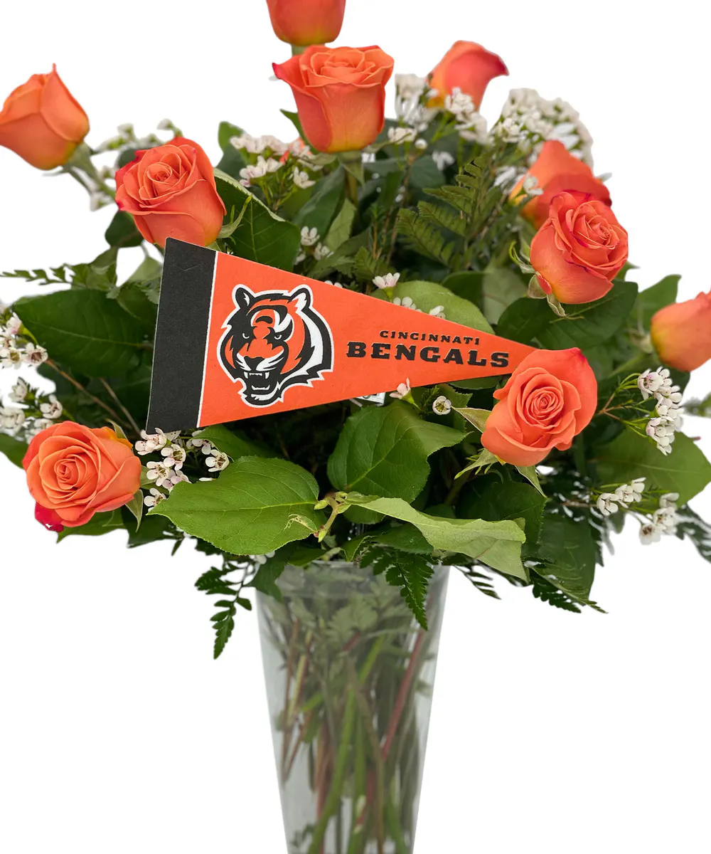 "Bengals WHO DEY!" Rose Bouquet by Adrian Durban | Cincinnati (OH ...